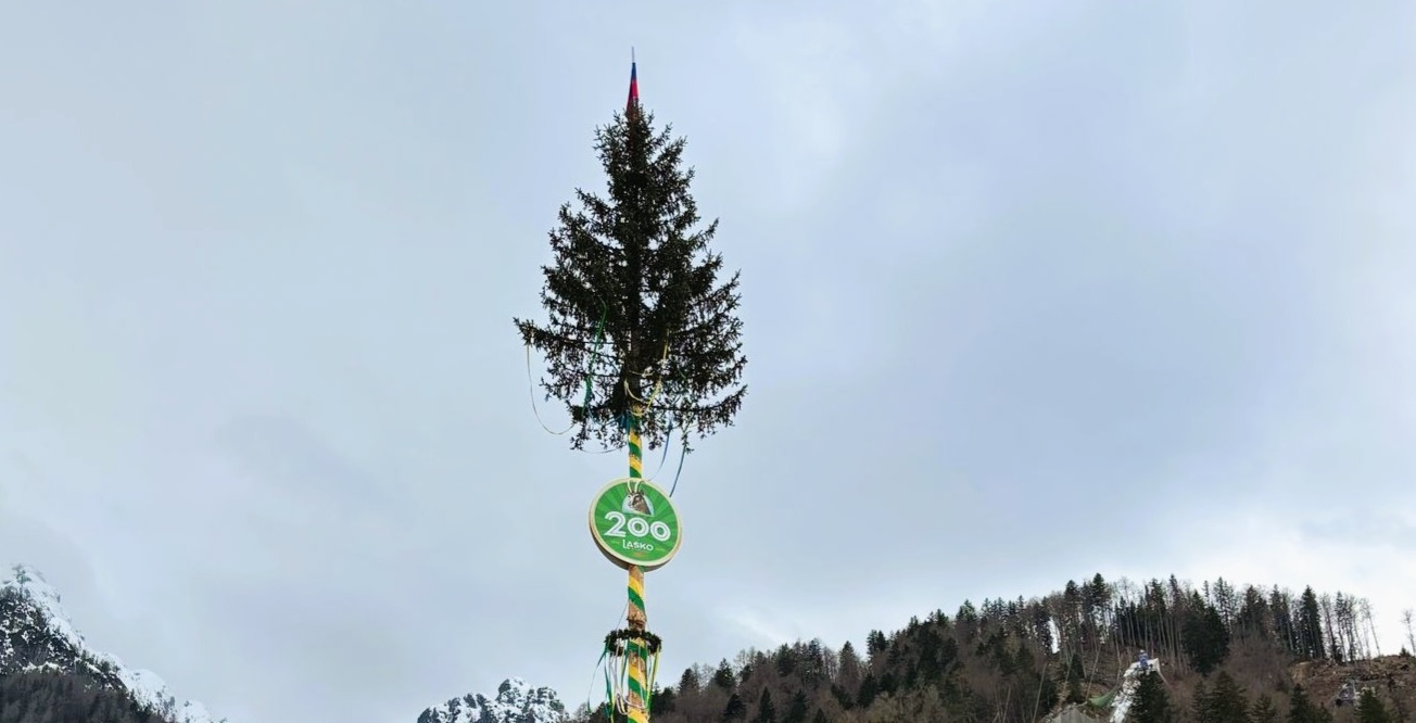 Prvi mlaj v zgodovini Planice ob 200-letnici Pivovarne Laško - Žurnal24 ...