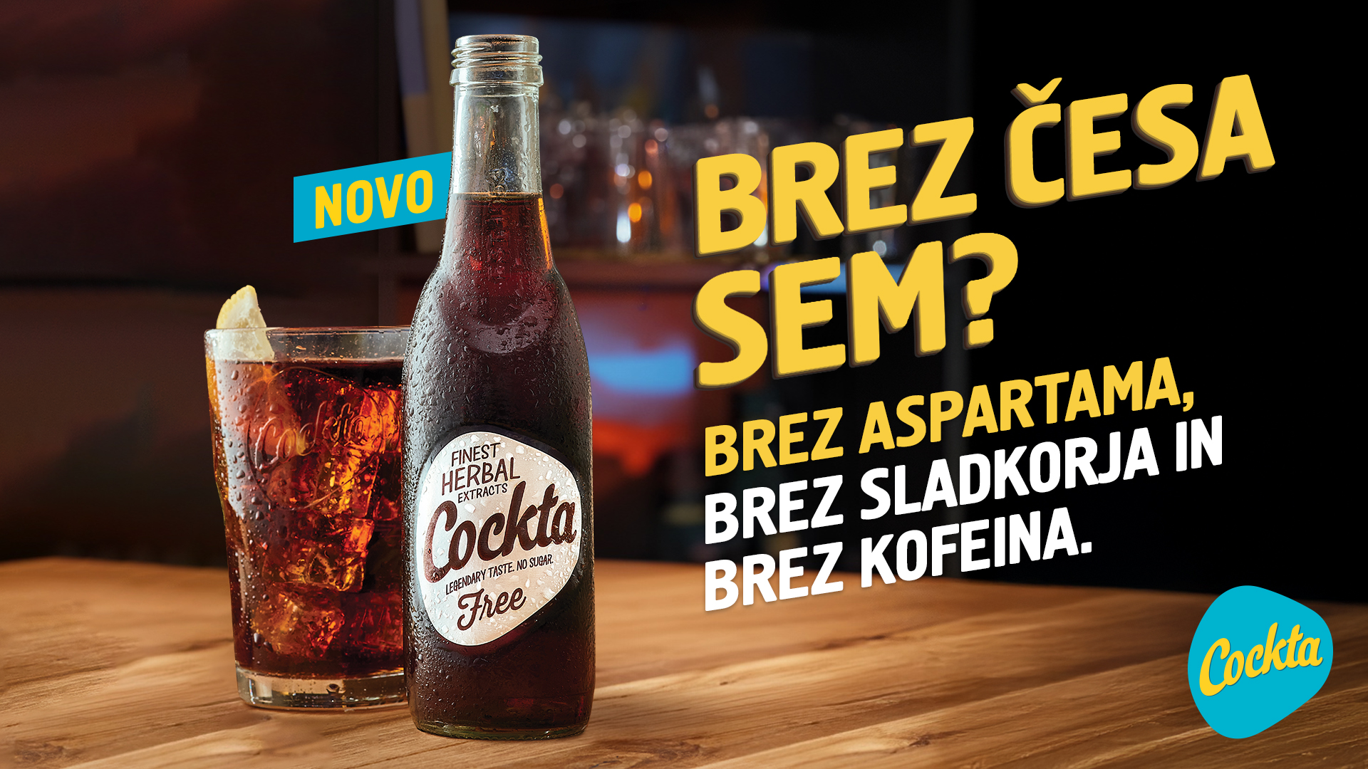 Cockta Free zdaj tudi brez aspartama - Žurnal24 priporoča
